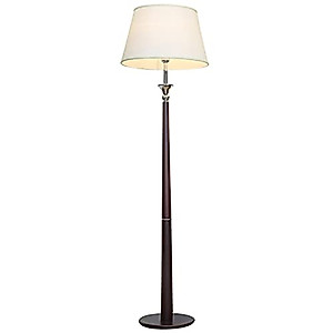 GRFIT Indoor Floor Lamp American Country Floor Lamp Modern Chinese Wood Living Room Bedroom Hotel Lobby Floor Light Luxury LED Table Lamp Standing Reading Lamps