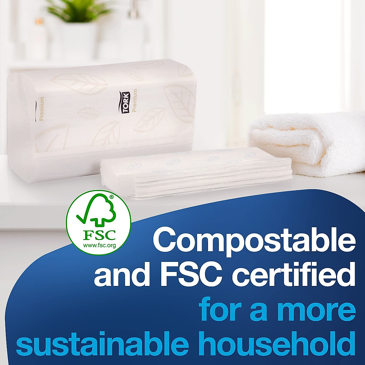 Tork Xpress Soft Multifold Hand Towel White H2, Absorbent, 16 x 135 Sheets, MB579