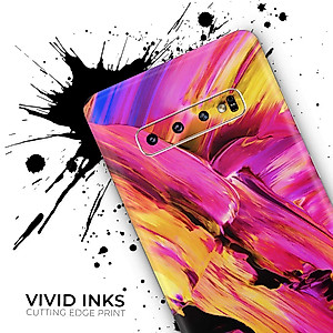 DesignSkinz Blurred Abstract Flow V4 Protective Vinyl Decal Wrap Skin Cover Compatible with The Samsung Galaxy S20 (Screen Trim & Back Glass Skin)