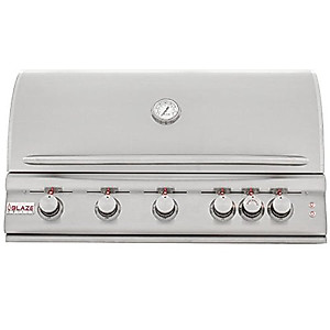 Blaze LTE 40-Inch 5-Burner Built-In Propane Grill With Rear Infrared Burner & Grill Lights - BLZ-5LTE-LP