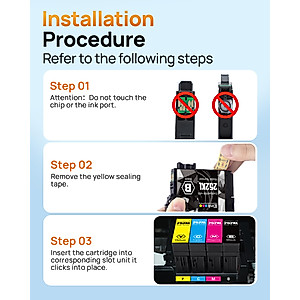 E-Z Ink (TM Remanufactured Ink Cartridge Replacement for Epson 252XL 252 XL T252XL120 to use with Workforce WF-7110 WF-7720 WF-7710 WF-3620 WF-3640 (1 Large Black, 1 Cyan, 1 Magenta, 1 Yellow) 4 Pack