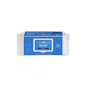 Baby Wipes, Baby Soft Sensitive 8 Flip top packs (448 Wipes Total)