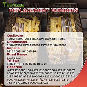 TEENGSE Pilot Burner 750 Millivolt Thermopile Assembly, Natural Gas & Propane Gas Pilot Orifice, Compatible with Cecilware Fryer Imperial Fryer Series