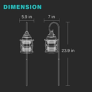 Malibu Harbor Collection LED Pathway Light LED Low Voltage Landscape Lighting, Hanging Pathway Lights Dual Use Shepherd Hook Lights for Driveway, Yard, Lawn, Pathway, Garden 8422-4110-01