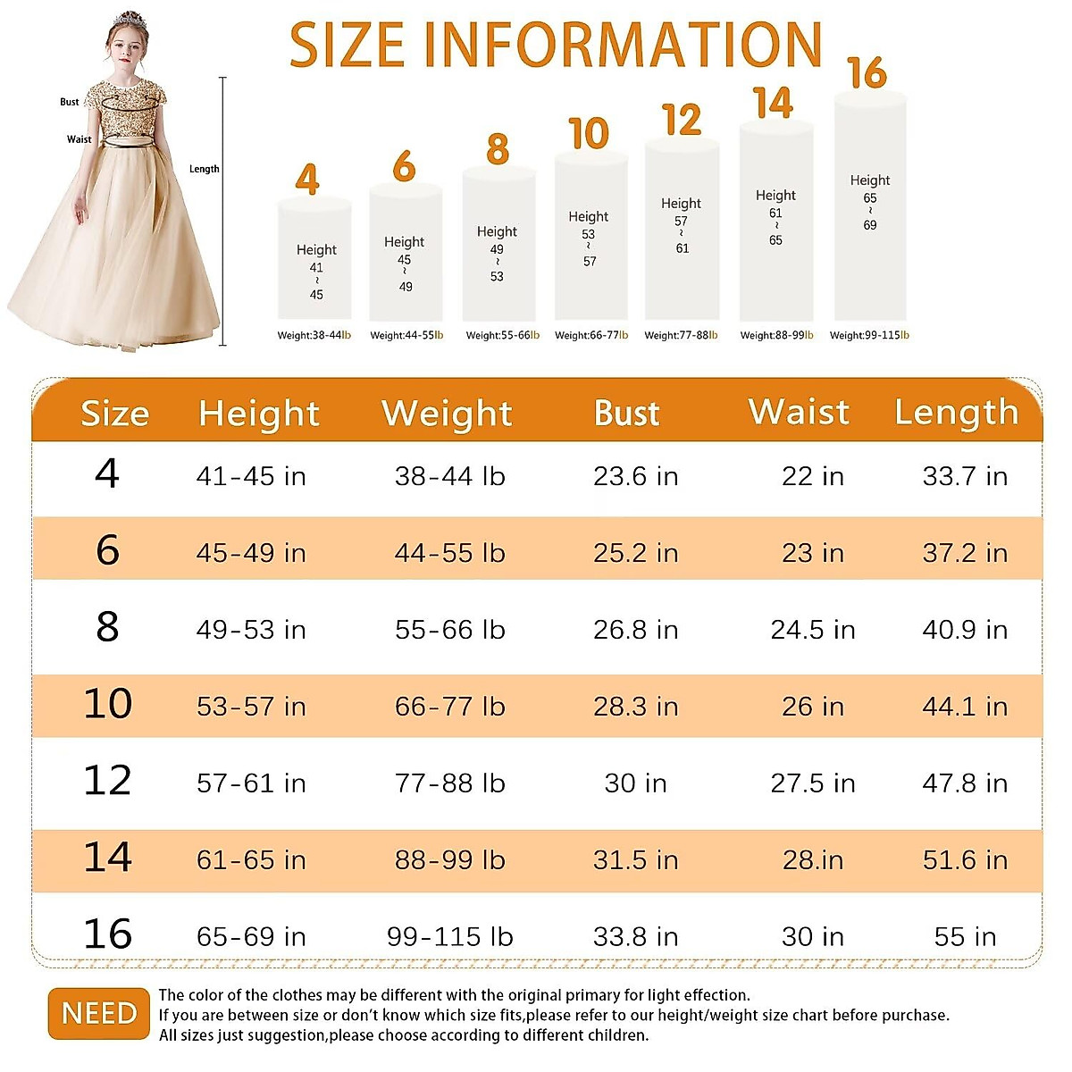 Party Wear Gown for Kids Junior Bridesmaid Dresses Baby Blue Puffy Tulle Sequins Dress Girls Birthday Party Gown Baby Blue 8