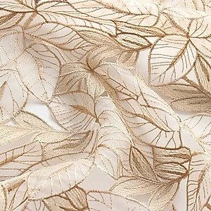 XMTXZYM Hollow Mesh Embroidery Fabric Wedding Dress Clothing Handmade DIY Fabric