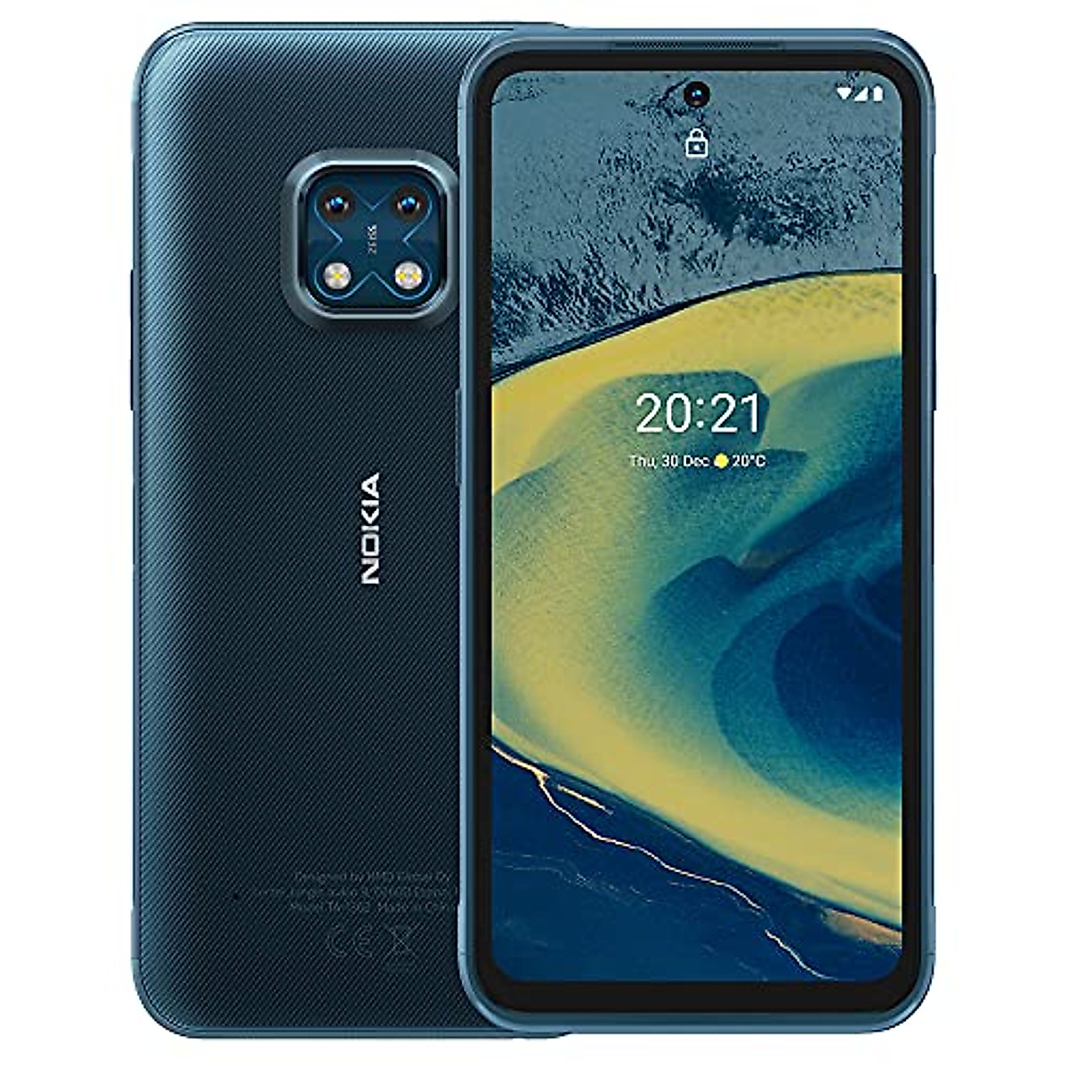 Nokia XR20 5G | Android 11 | Unlocked Smartphone | Dual SIM | US Version | 6/128GB | 6.67-Inch Screen | 48MP Dual Camera | Polar Night,Blue