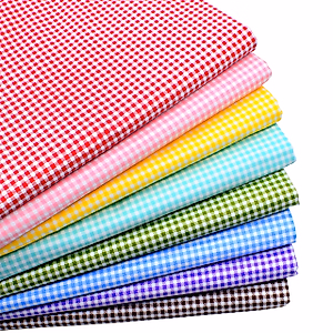 iNee Gingham Fat Quarters Fabric Bundles, Quilting Fabric for Sewing Crafting, 18 x 22 inches, (Gingham)