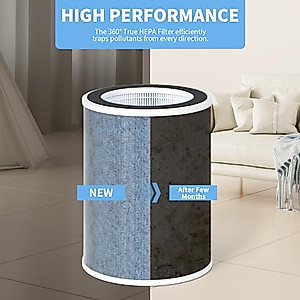 2 Pack True HEPA Filter Replacement Compatible with WYZE Smart Air Purifier Special Filter, Replacement For Wyze Air Purifier Filter
