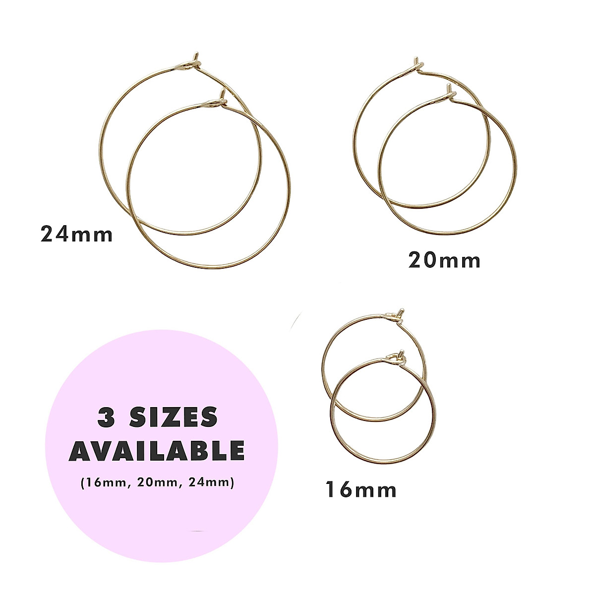 HONEYCAT Small Everyday Hoops in Gold, Rose Gold, or Silver | Minimalist, Delicate Jewelry (Small/Gold)