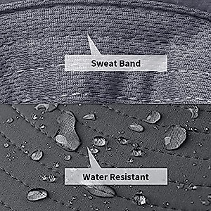 Sun Hats for Men Women Fishing Hat UPF 50+ Breathable Wide Brim Summer UV Protection Hat Black