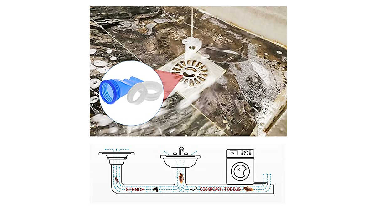 DOITOOL 10pcs Drain Backflow Preventers for Sink & Pipes