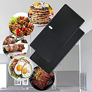 Uniflasy Grill Parts Kit for Charbroil Advantage Series 4 Burner 463240015 463240115 463343015 463344015 Gas Grills Heat Plate Shield Burners Pipe Adjustable Crossover Tubes, Cooking Grate and Griddle