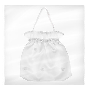 Wedding Bags: Wedding Money Bag White Wedding Satin Bag Bridal Showers Pouch Bag for Dance Bridal Purse Wedding Favor