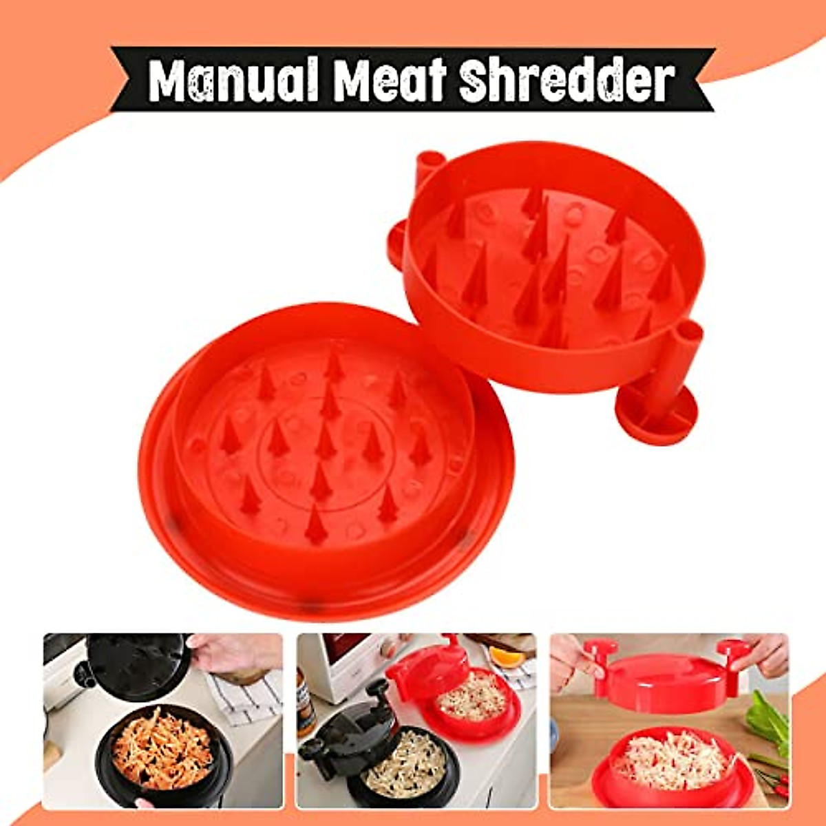 MG CUSTOM GOODS Chicken Shredder |Pro Chicken Shredding Tool| Chicken Shredder Machine is Dishwasher Safe| Meat Shredder Tool with Handles Have Non-Skid Base Suitable for Pulled Pork Beef & Chicken