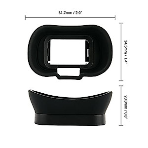 Soft Silicon Camera Viewfinder Eyecup Eye Cup Eyepiece Replacement for Sony Alpha A7R V A7RV A7R5 A7 IV A7M4 A7IV A1 & A7S III A7SIII A7S3 ILCE-7SM3 EVF Eyeshade Protector Replaces Sony FDA-EP19