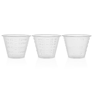 Eight30east - 200ct 1oz Disposable Graduated Medicine Cups, Non-Sterile, for Mixing and Measuring Resin, Epoxy, Oils, Paint, Cooking, Stain, and more