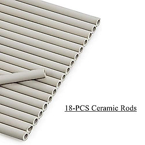 Zljiont Replacement Gas Grill Ceramic Radiants, BBQ Grill Ceramic Rods for DCS Heat Plates, for DCS Grill 245398, DCSCT, 9.5" Long