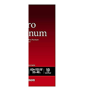 Canon 2768B018 Photo Paper Pro Platinum, 13 x 19 Inches, 10 Sheets