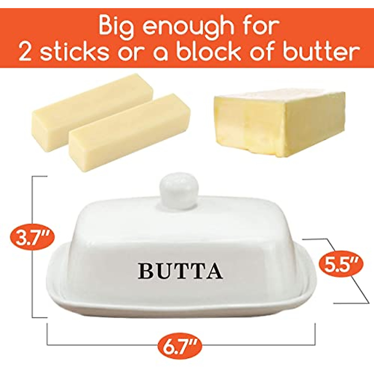 Twerp Sugar Bowl and Butter Dish