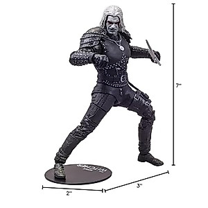 McFarlane Toys Netflix The Witcher Geralt of Rivia Witcher Mode (Season 2) 7" Action Figure with Accessories