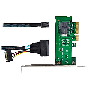 xiwai PCI-E 3.0 4.0 to SFF-8643 Card Adapter and U.2 U2 SFF-8639 NVME PCIe SSD Cable for Mainboard SSD