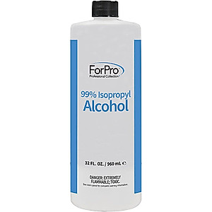 ForPro 99% Isopropyl Alcohol (IPA), Pure & Unadulterated Concentrated Alcohol, 32 Ounces