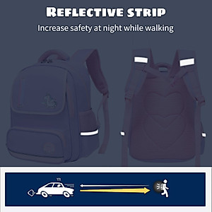 Tanou Kids Backpacks for Girls, 13'' Kindergarten School Backpack, Breathable Bookbags with Reflective Strip for Girl 3-7 Years, Purple Unicorn