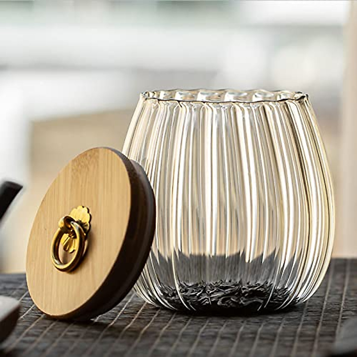 SLDMJFSZ Glass Food Storage Jars,with Cork Lid,Triangle 650ml/Cylinder 800ml Glass Storage Containers for Kitchen Tea Coffee Sugar,Cylinder 800ml