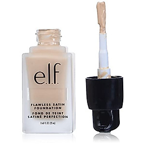 e.l.f. Flawless Finish Foundation, Lightweight & Medium Coverage, Semi-Matte Finish, Snow, 0.68 Fl Oz (20mL) (Pack of 2)