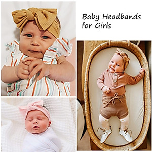 DRESHOW BQUBO Baby Nylon Headbands Hairbands Hair Bow for Girls Newborn Infant Toddlers Hair Accessories