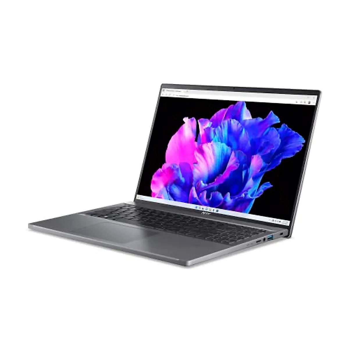 Acer Swift Go 16 Thin & Light Laptop | 16" 1920 x 1200 100% sRGB 400nit Display | Intel Core i5-1335U | Intel Iris Xe Graphics | 8GB LPDDR5 | 512GB Gen 4 SSD | Intel WiFi 6E AX211 | SFG16-71-52SD