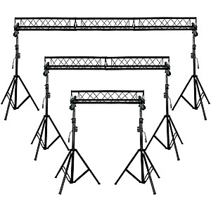 15' Wide Crank Triangular Trussing Mobile DJ Lighting Truss System Triangle 10" Diameter Trussing Instead of 6" Like Other Brands