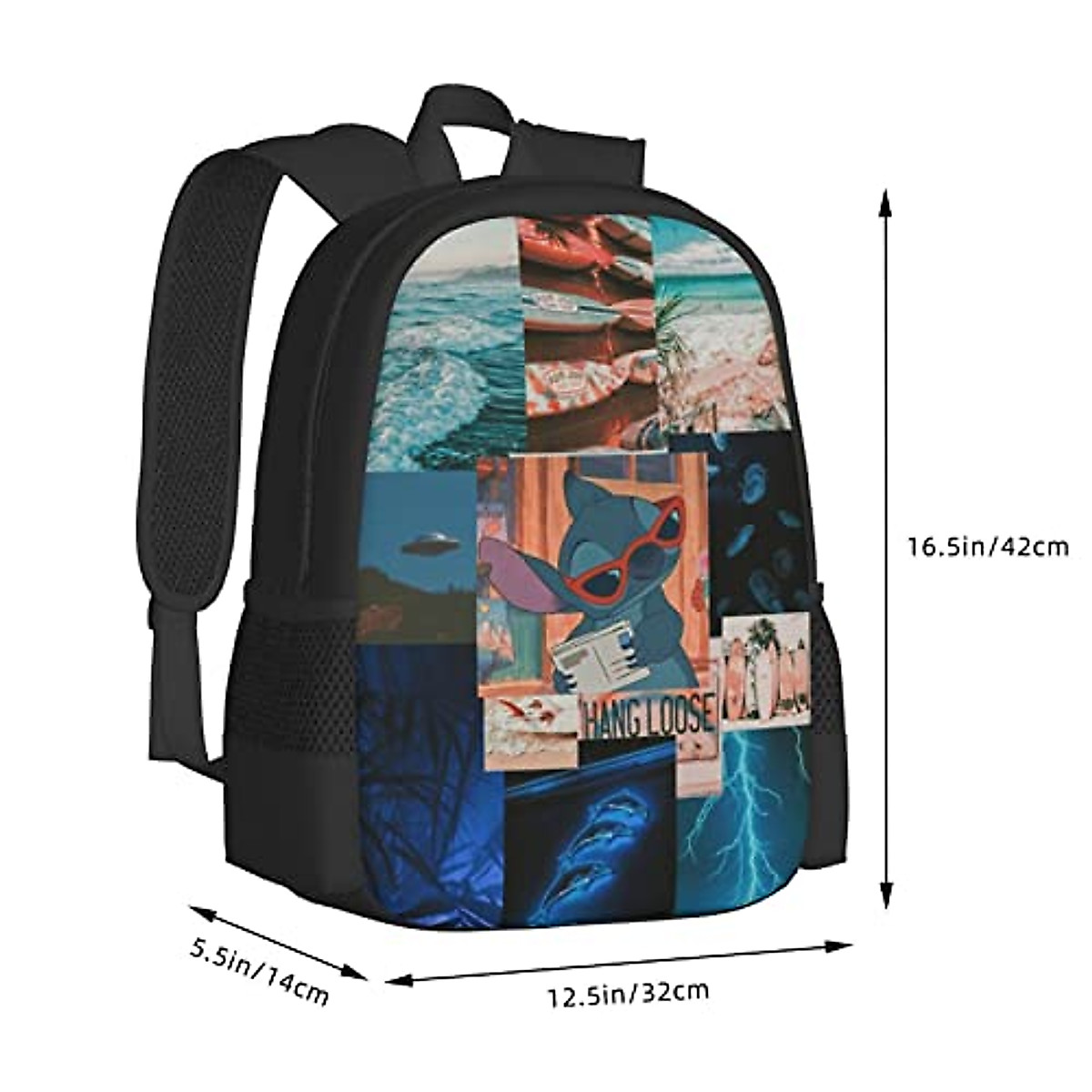 Cute Stitch Backpacks Cartoon Daypack Laptop Bag For Man Women Unisex College Office Picnic Travel Backpack