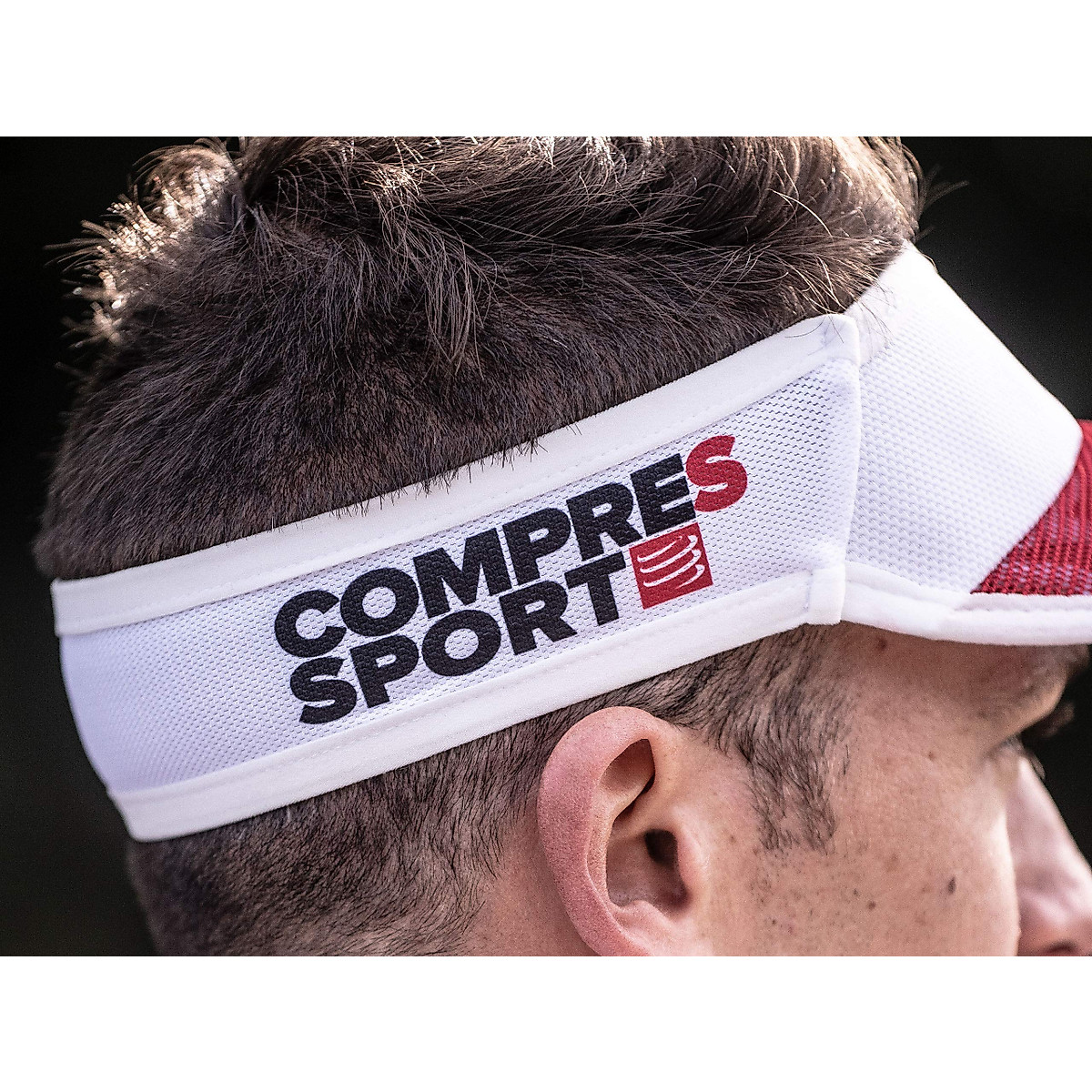 COMPRESSPORT Visor, Rouge/Blanc, TU EU