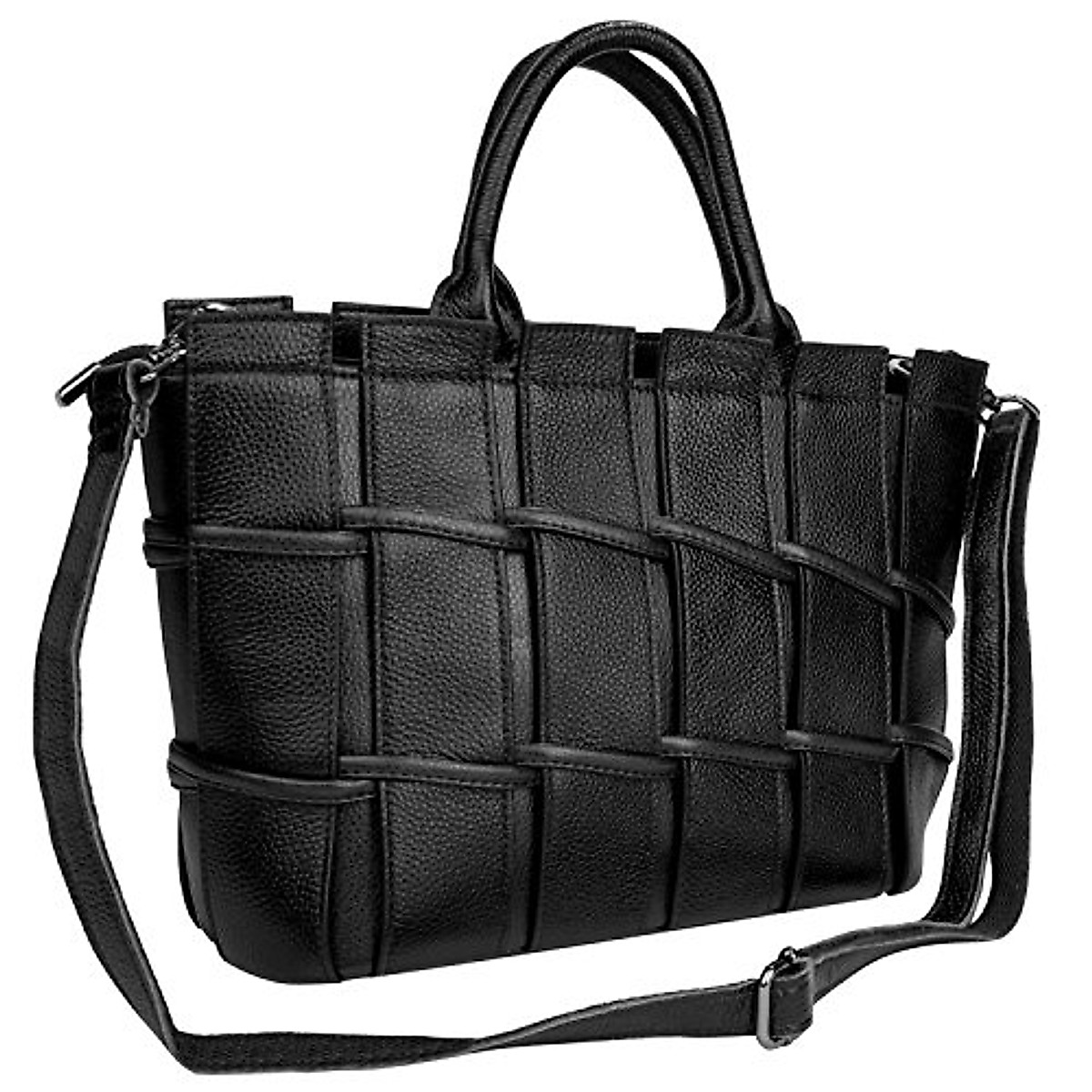 Vangas Genuine Leather Satchel Bag Scarlet