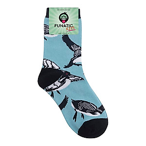 FUNATIC Loon Socks for Kids Ages 7-10, One Size Fits Most | Wildlife Lover Gift Idea with Waterfowl Theme | Zoo Accessory Attire | Adventure Party Supplies Apparel Present | Bird Related Accessories