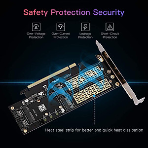 3 in 1 NGFF and MSATA SSD Card,M.2 NVME to PCIE/M.2 SSD to III/MSATA to for 2280/2260