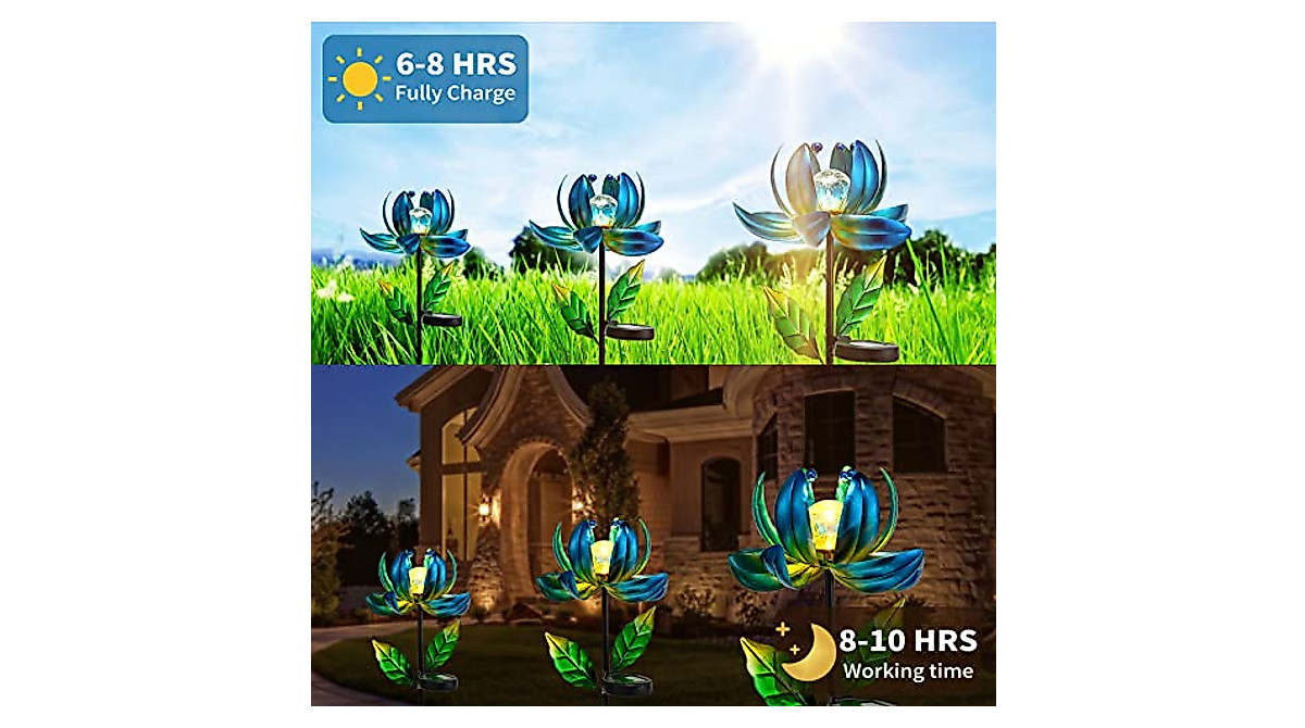 Solar Yard Lights: Elegant LED Lotus Flower Decor