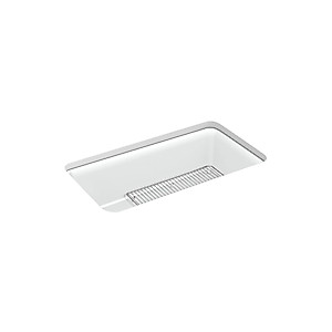 KOHLER K-8206-CM6 Cairn Sink, 33 in, Matte White