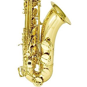 Mendini by Cecilio Tenor Saxophone, L+92D B Flat, Case, Tuner, Mouthpiece, Gold