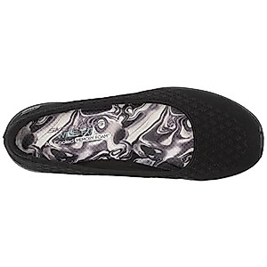 Skechers Sport Women's Microburst One up Fashion Sneaker,black,8.5 W US