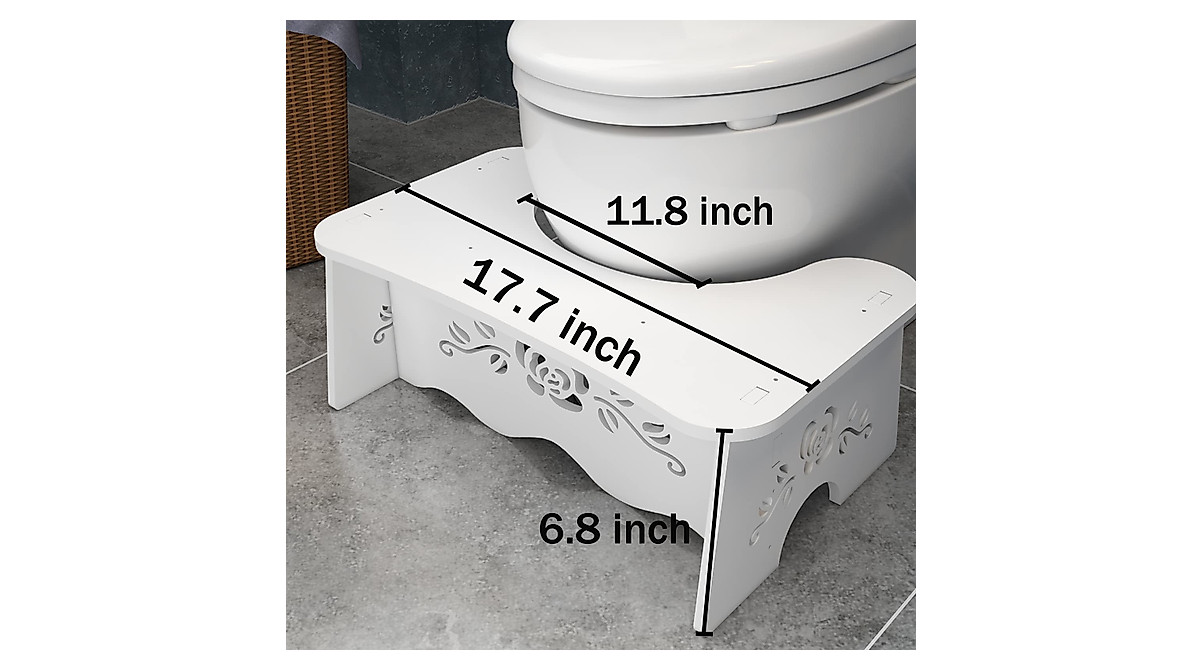 Ergonomic Squatting Toilet Stool for Healthy Bowel Movements