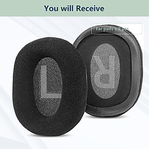 XRHTONG Soft Fabric Replacement Earpads Compatible with Havit H2002D h2002d Headphone Ear Pads Cushion(Soft Fabric/High Density Foam)
