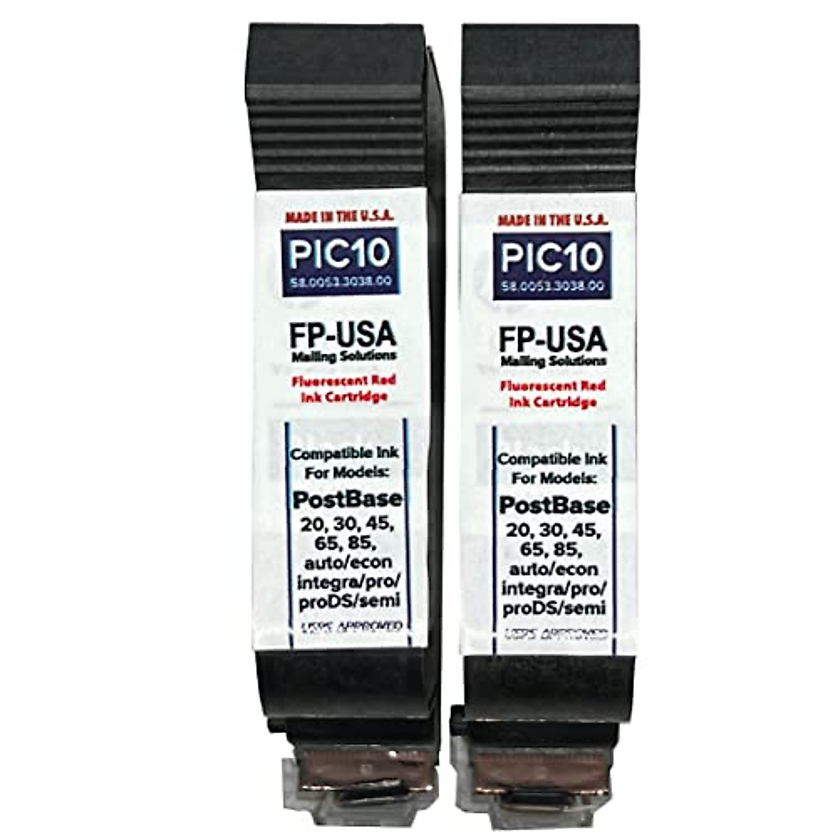 FP PIC10 Fluorescent Ink Cartridge Compatible for PostBase Models: #58.0052.3038.00, 20, 30, 45, 65, 85, Auto, Econ, Integra, Pro, ProDS, Semi