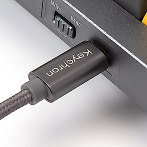 Keychron Q5 96% Layout Wired Custom Mechanical Keyboard, Hot-Swappable Gateron G Pro Brown Switch, QMK/VIA Programmable Macro, Full Aluminum, RGB Backlight, Double Gasket for Linux Mac Windows - Grey