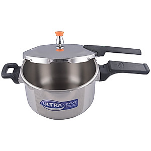 Elgi Ultra EU-5.5L Stainless Steel Pressure Cooker, 5.5-Liter