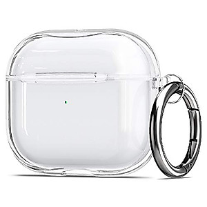 Spigen Ultra Hybrid Designed for Airpods 3rd Generation Case with Keychain, Protective Clear Case for Airpods 3 Case (2021) - Crystal Clear