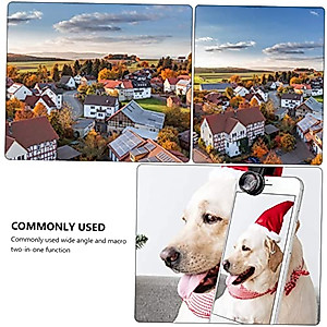 Abaodam 1 Set 10 Mobile Phone Lens Set fisheye Lens Phone Clip Lens 10 in 1 Phone Photo Lens Telephoto Lens Glass Material Phone Photography Lens Universal Mobile Phone Lens External