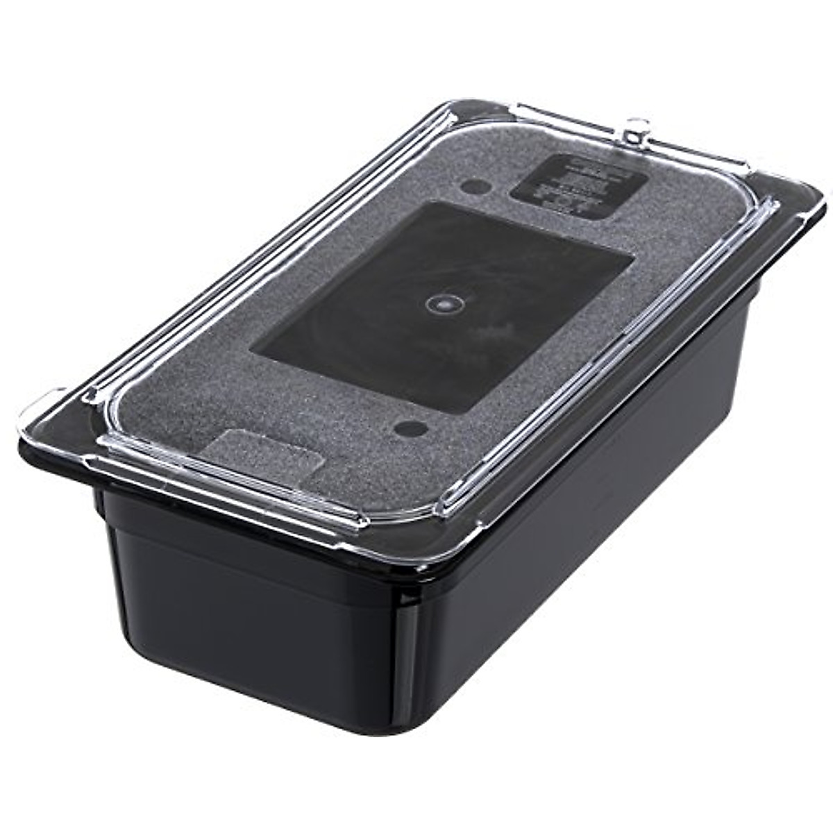 Carlisle FoodService Products 10276U07 Polycarbonate Universal Flat Lid, 12-3/4" Length x 7" Width x 7/16" Height, Clear, For TopNotch One-Third Size Food Pans (Case of 6)